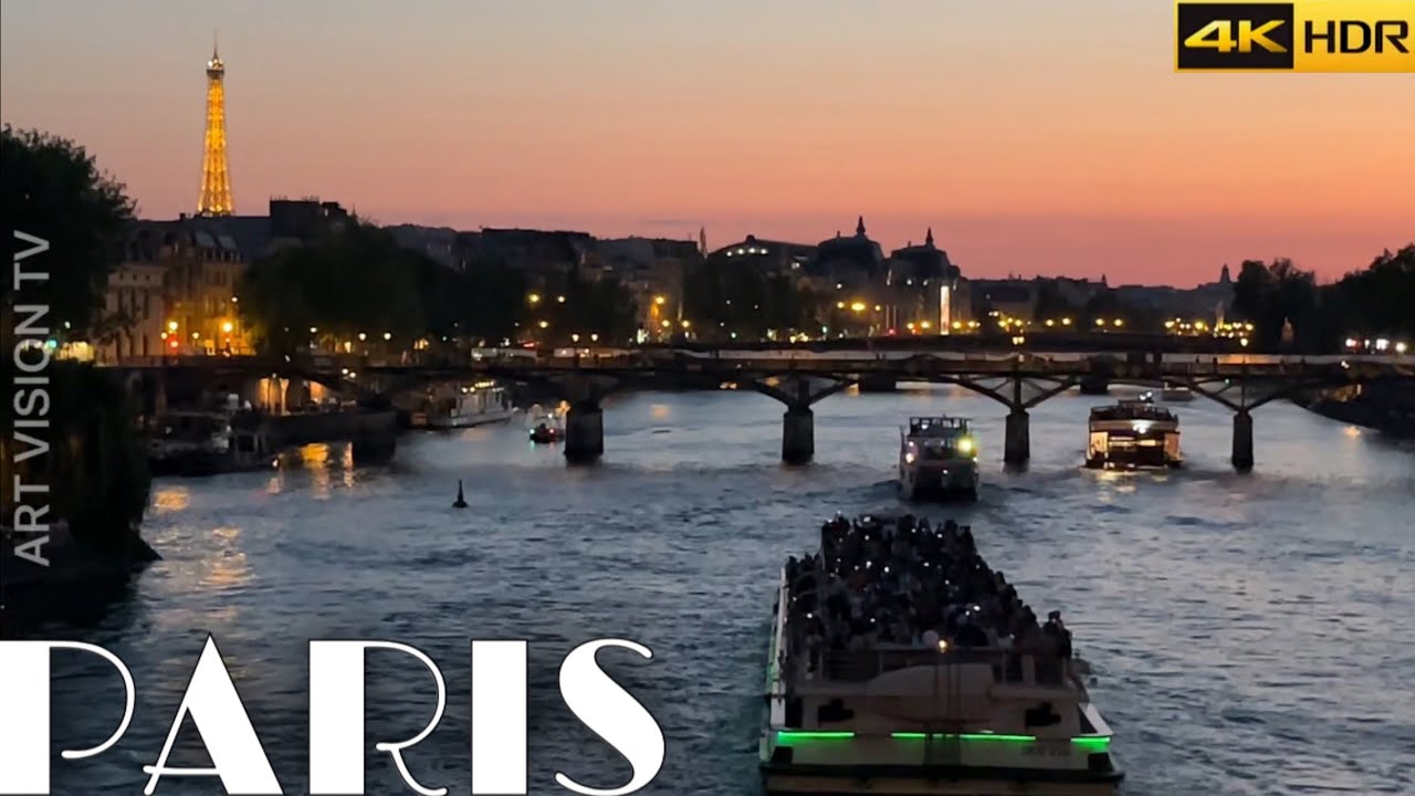 🇫🇷[PARIS 4K] WALK IN PARIS "BEAUTIFUL SUNSET IN PARIS" (4K 60 FPS ...