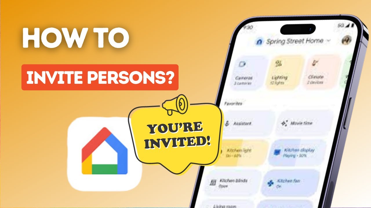 How to invite persons to the household on Google Home? - YouTube