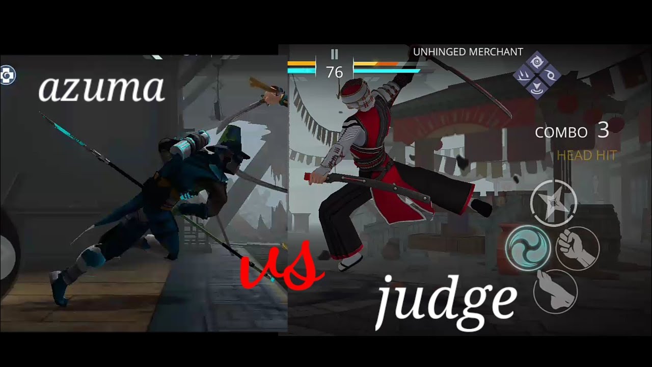Shadow fight 3 : judge vs azuma - YouTube