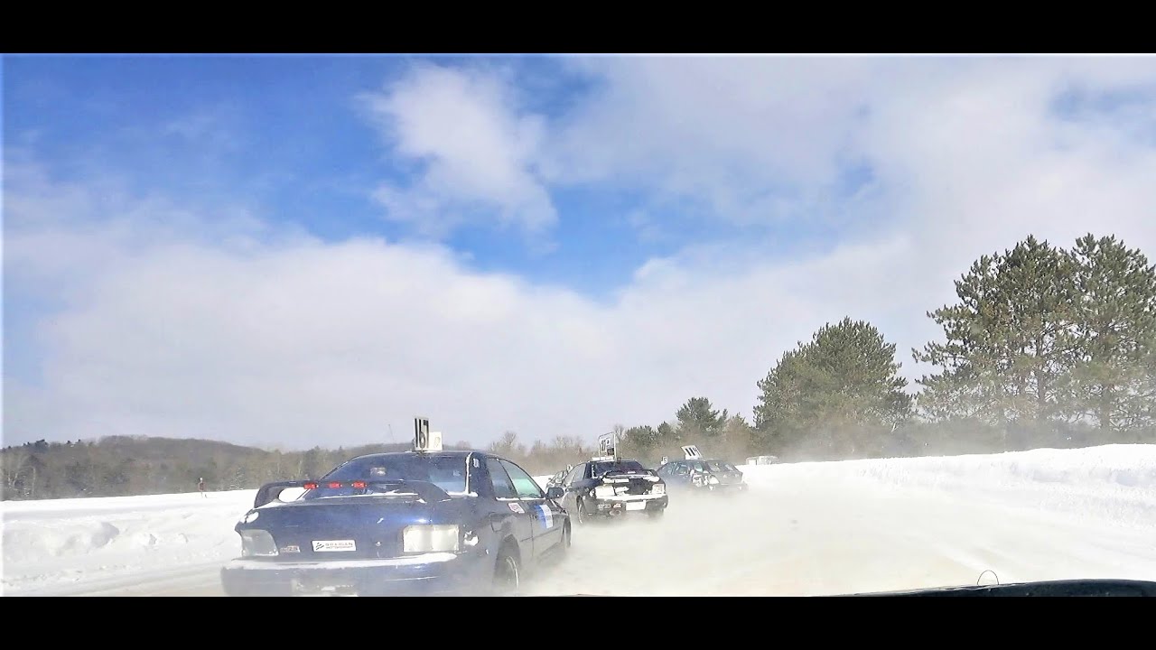 Minden ice racing 2022-02-19 street studs 4WD full race - YouTube