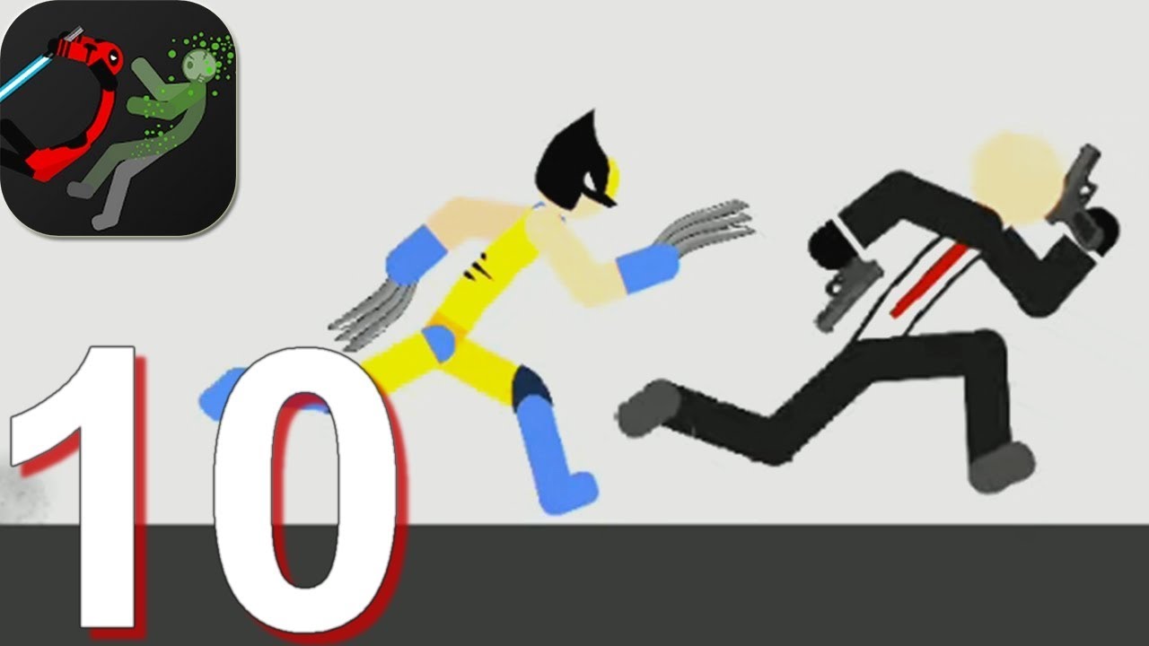 Stickman Backflip Killer 3 | Wolverine & Hitman Skins Walkthrough Part ...