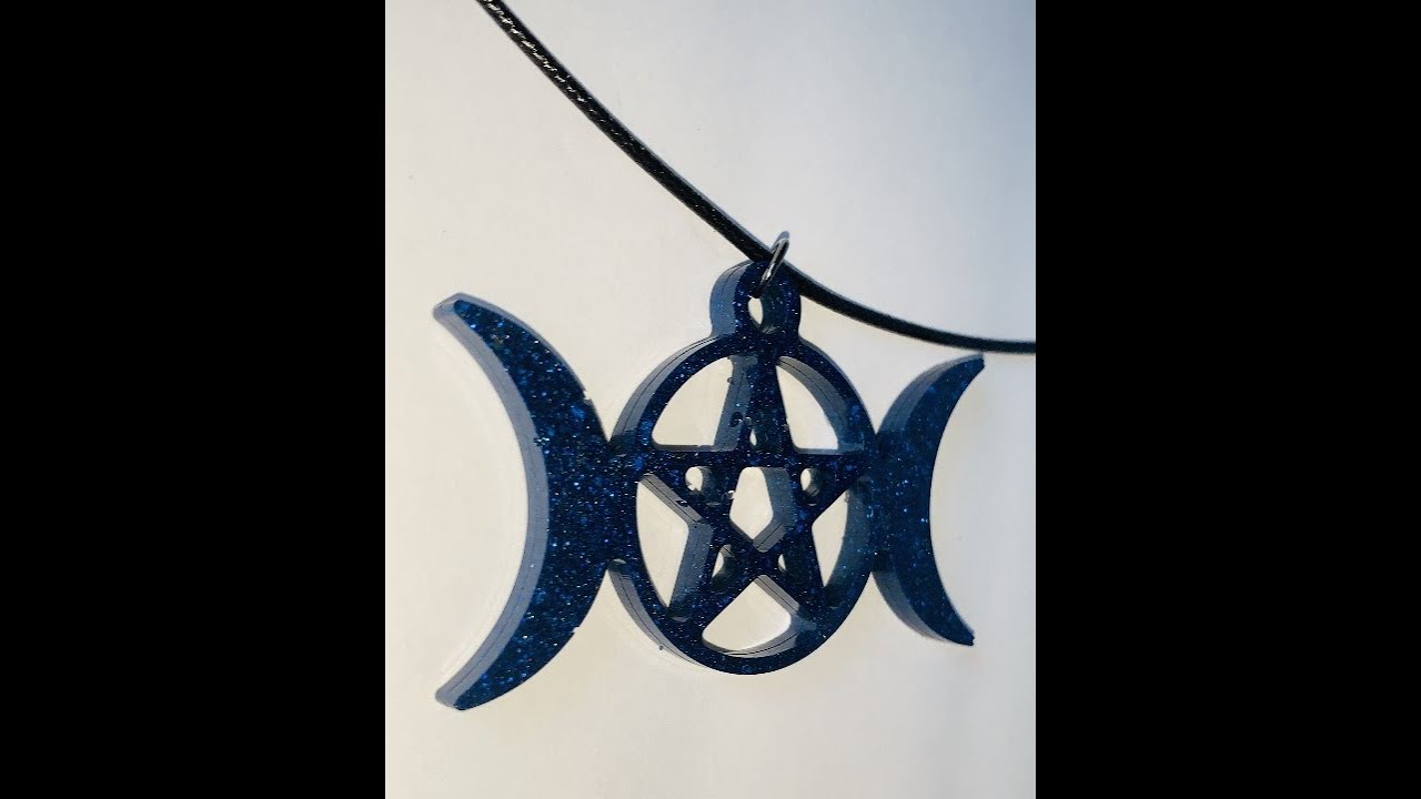 Shiny Glossy Goddess Moon Silicone Molds for DIY Keychain Necklace ...