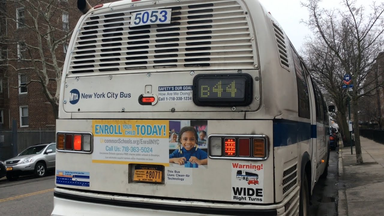 MTA New York City Bus 1999 NovaBus RTS #5053 on the B44 @Nostrand Av ...