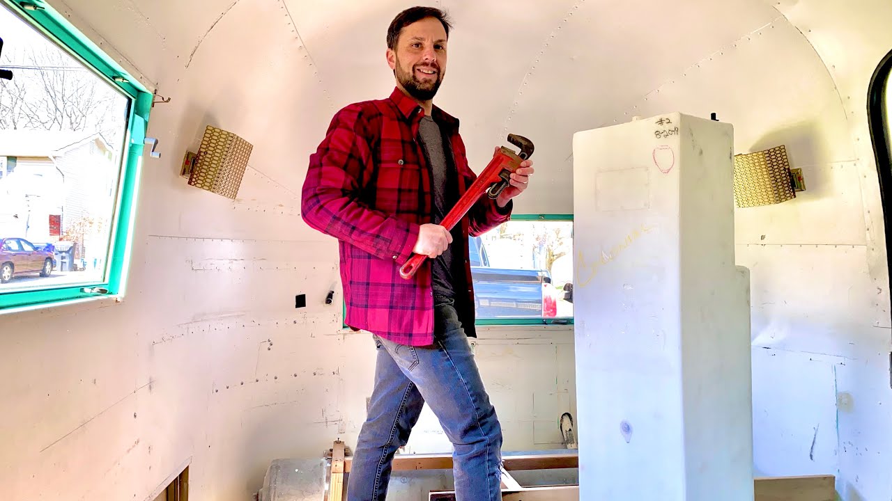 TRAILER LIFE | 1961 Airstream Bambi Fresh Water Systems and Tank ...