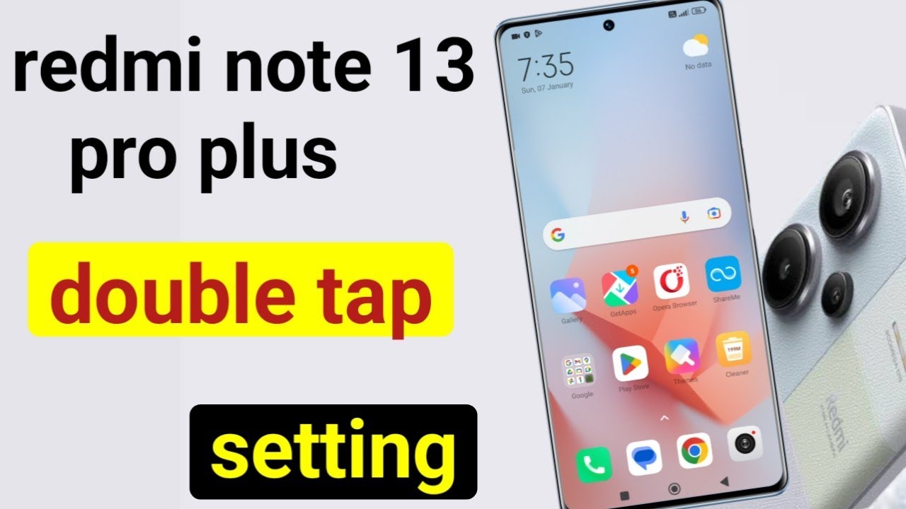 how to enable double tap setting redmi note 13 pro plus | double tap ...