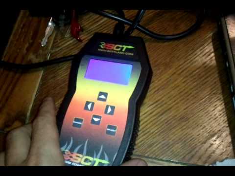 6.0 powerstroke sct tuner stuck on blue screen? - YouTube