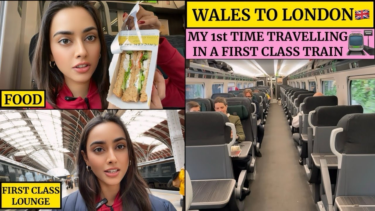 Food & drinks served in a First Class Train from Wales to London ...