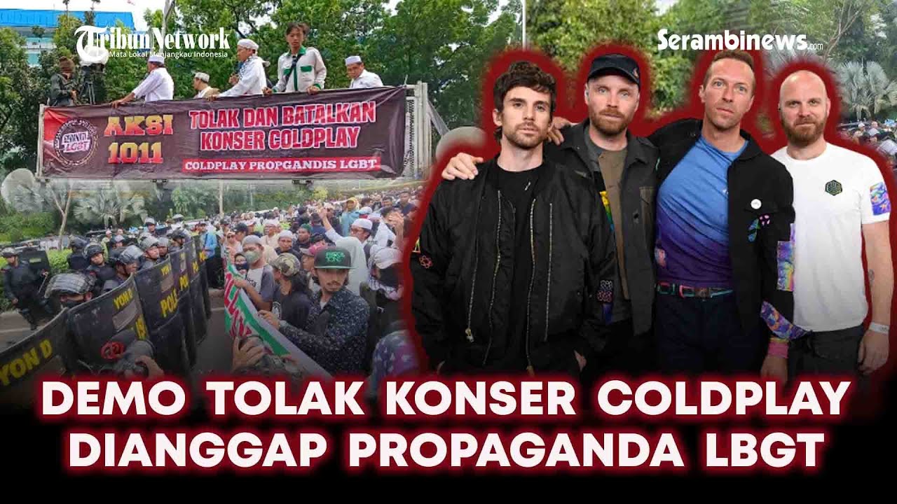 🔴BREAKING NEWS: Massa Demo Ricuh Tolak Konser Coldplay, Dianggap ...