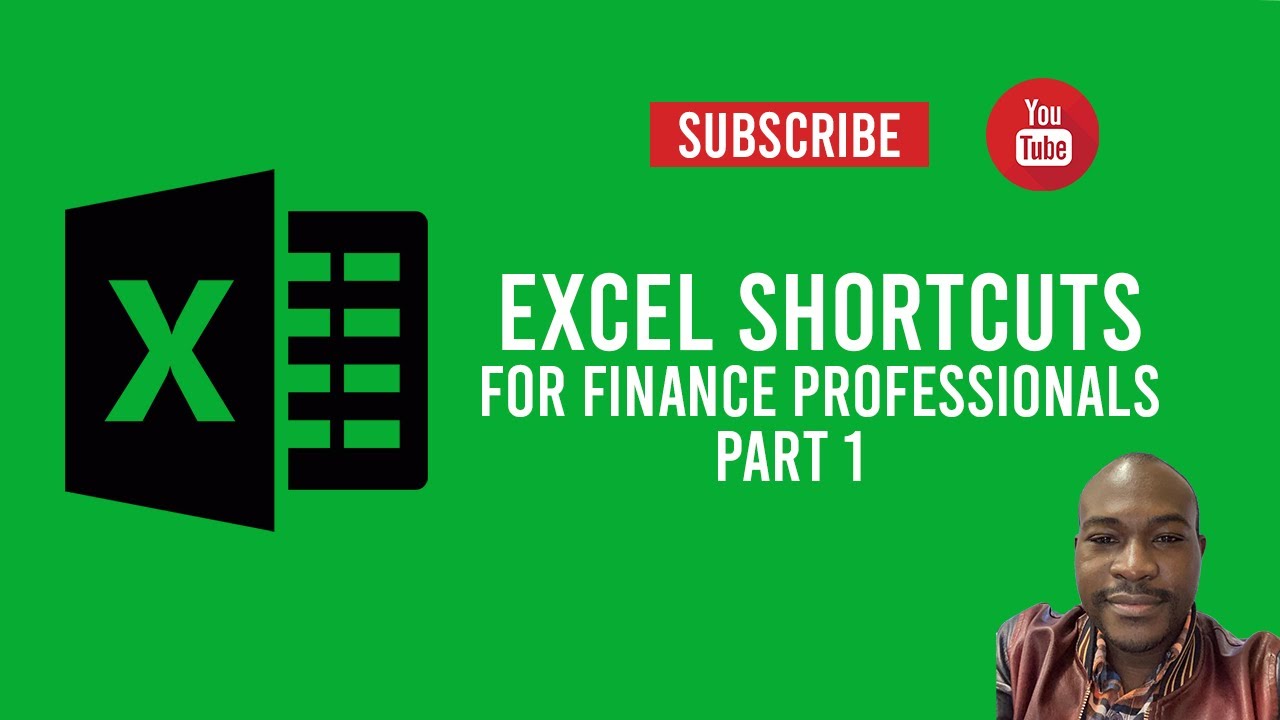 Excel Shortcuts For Finance Professionals Part 1 - YouTube