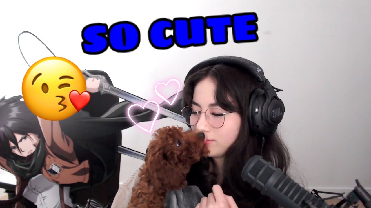 Kyedae's Dog kisses her😘😍 - YouTube