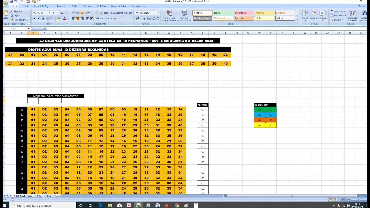 Quininha Do Bicho 40 X 14 Dezenas 925 Jogos - YouTube