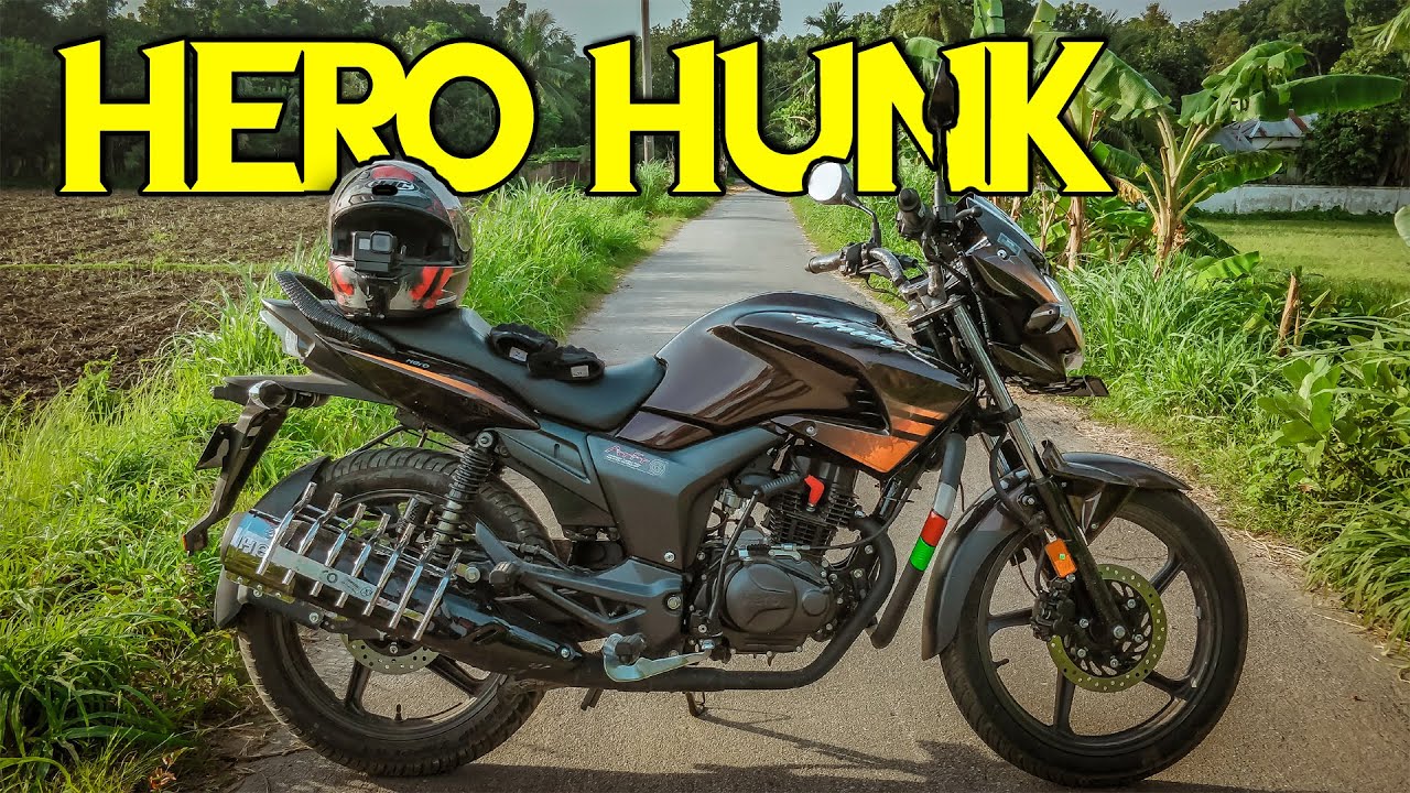 BRAND NEW BIKE HERO HUNK || HERO HUNK SHORT RIDE REVIEW - YouTube