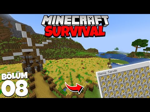 YAPIMI KOLAY VE ULTRA VERİMLİ BUĞDAY FARMI | MİNECRAFT 1.19.2 SURVİVAL BÖLÜM 8