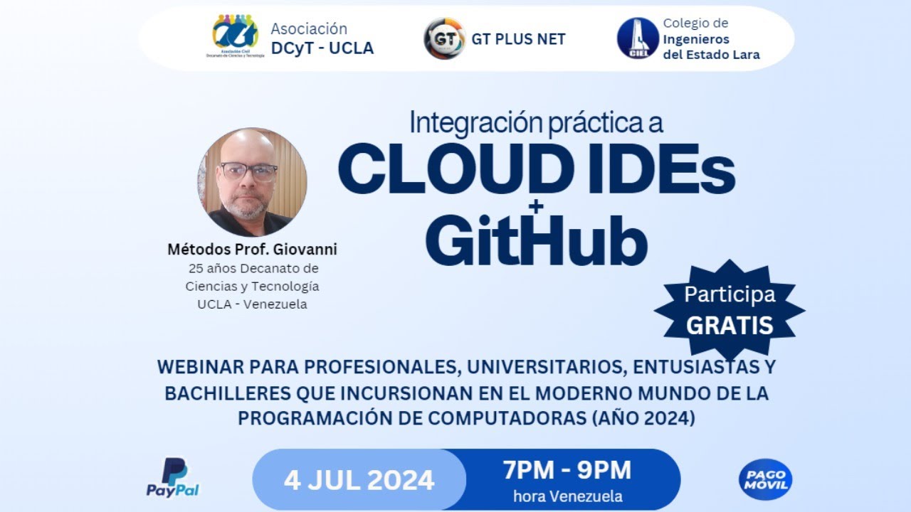 Webinar CLOUD-IDEs + GitHub (2 de 3) - YouTube