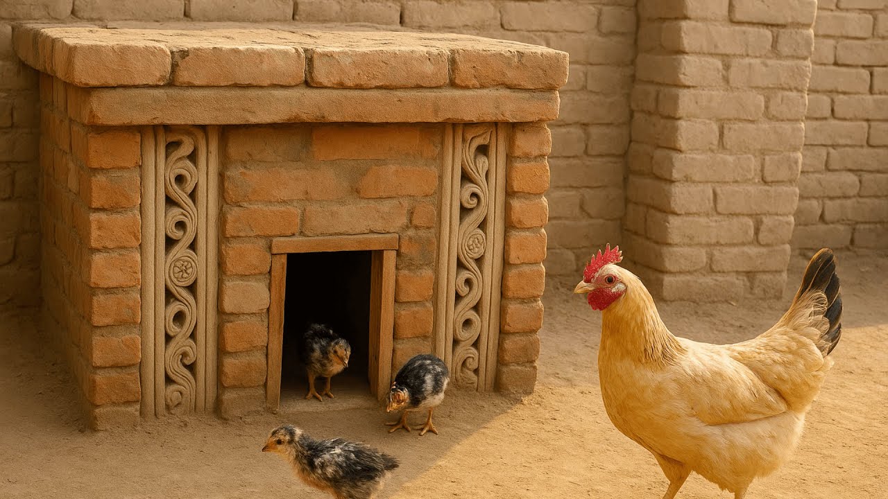 Primitive Technology Chicken Coop | How To Make Chicken Coop? Hen House ...