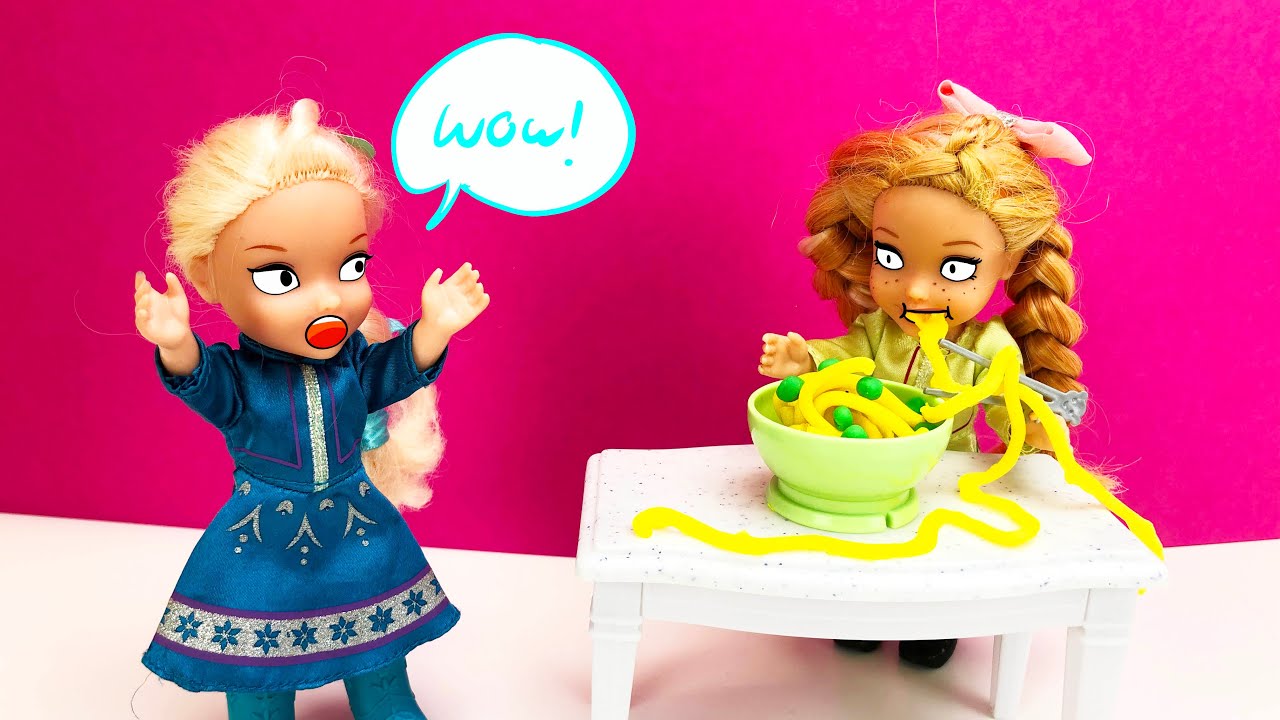 Elsa and Anna toddlers cooking contest - YouTube