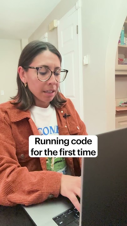 Running code for the first time #shorts - YouTube