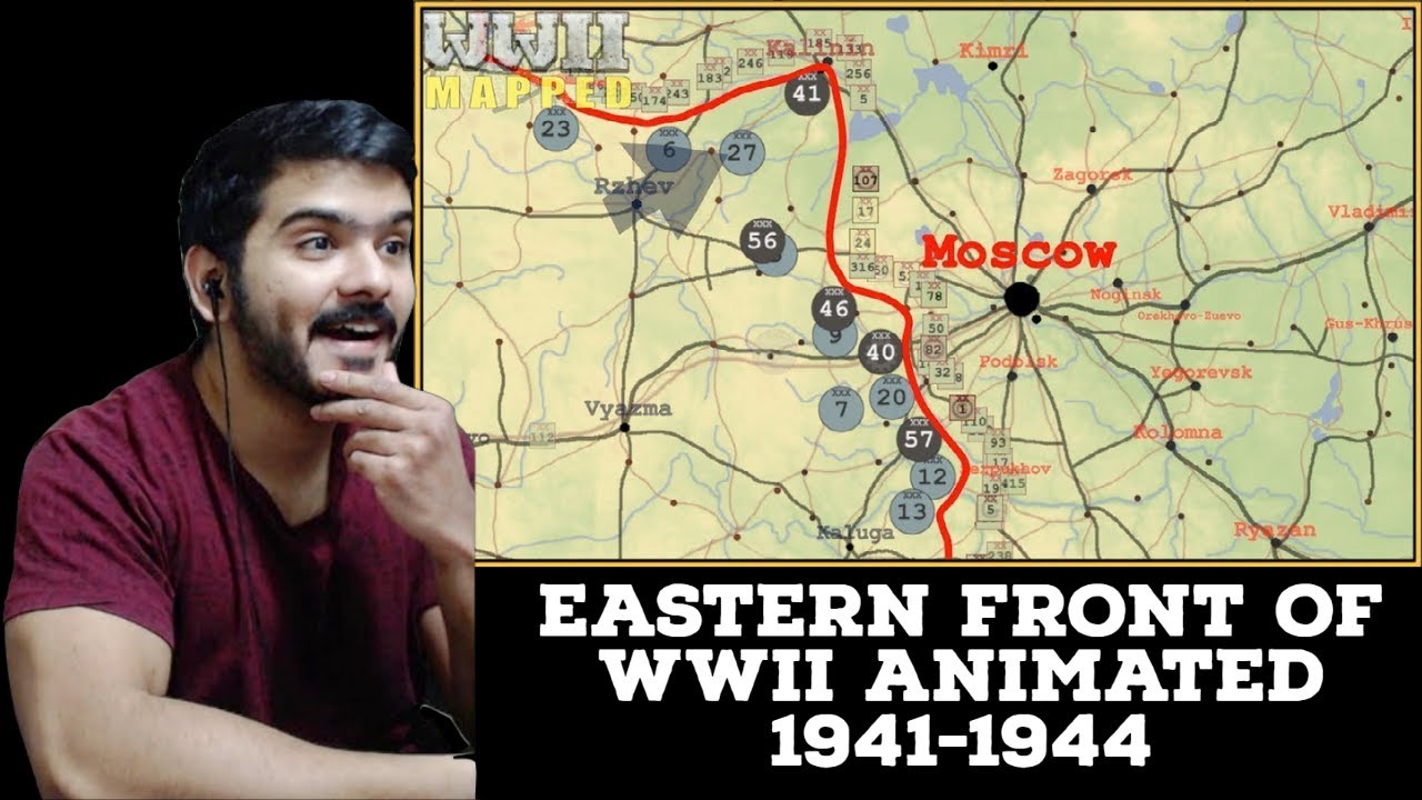 Eastern Front of WWII animated: 1941 to 1944 (Eastory) reaction - YouTube
