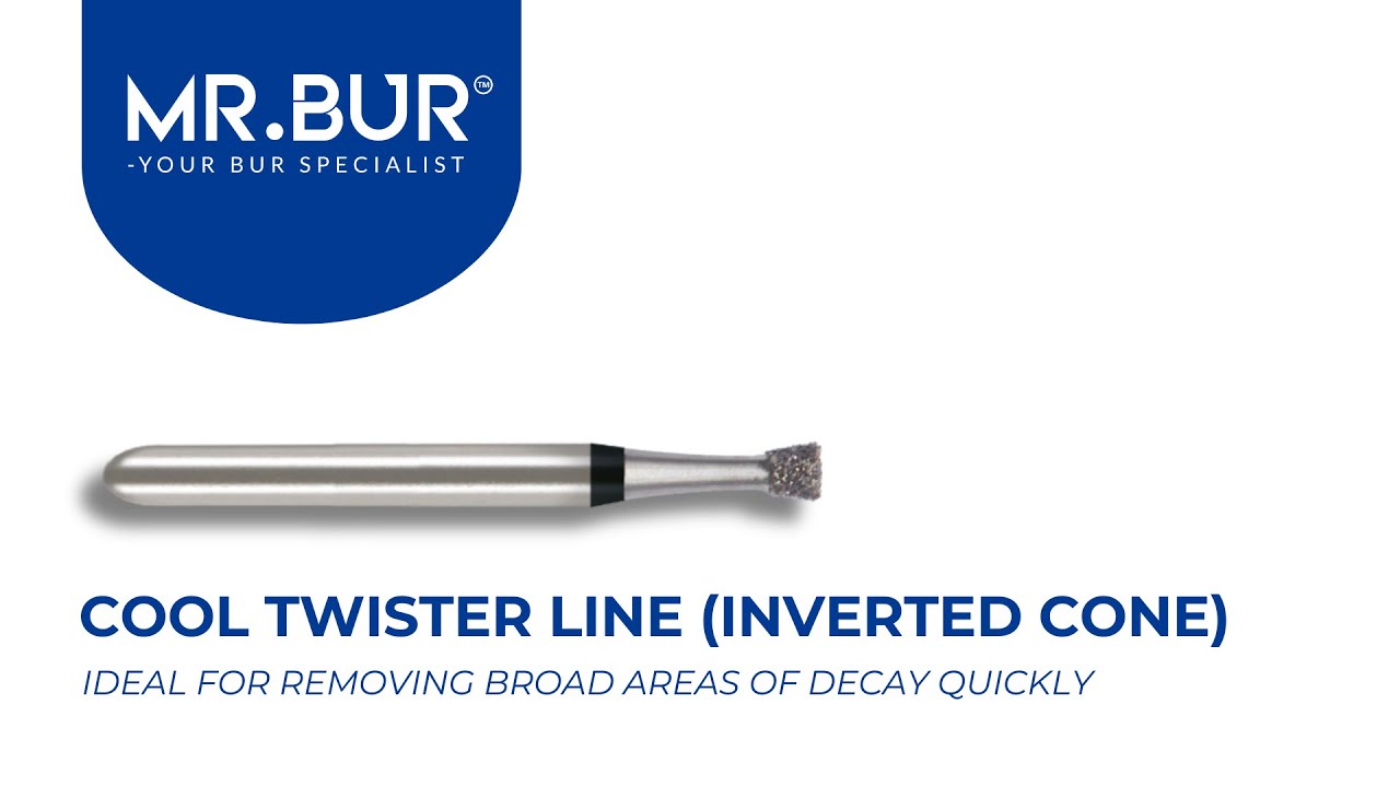 Cool Twister Line Inverted Cone Super Coarse Diamond Bur FG | MR.BUR ...