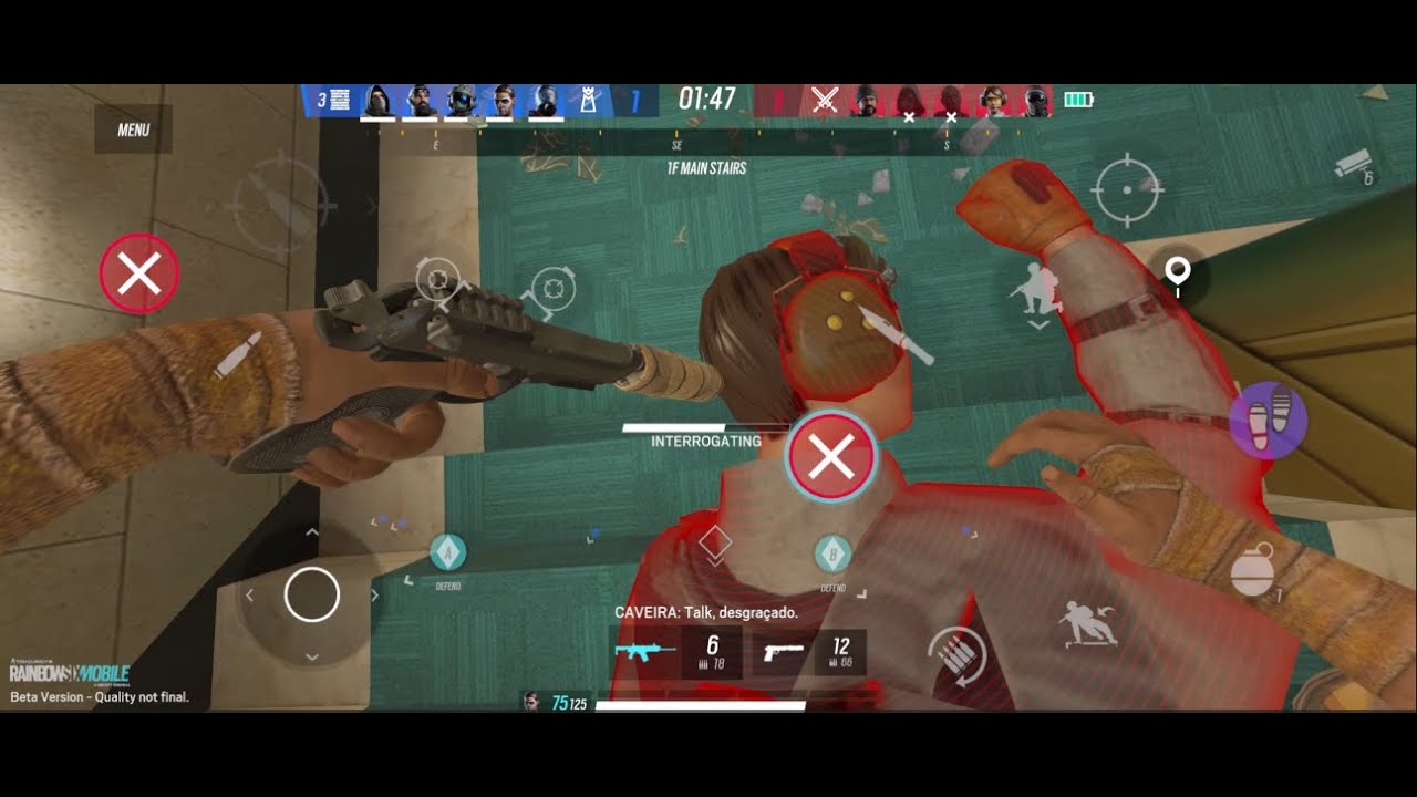 Rainbow Six Siege Mobile Gameplay - Playing Caveira - YouTube