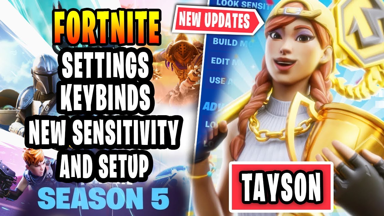 TaySon *New Fortnite Settings keybinds New Sensitivity and Setup 2021 ...