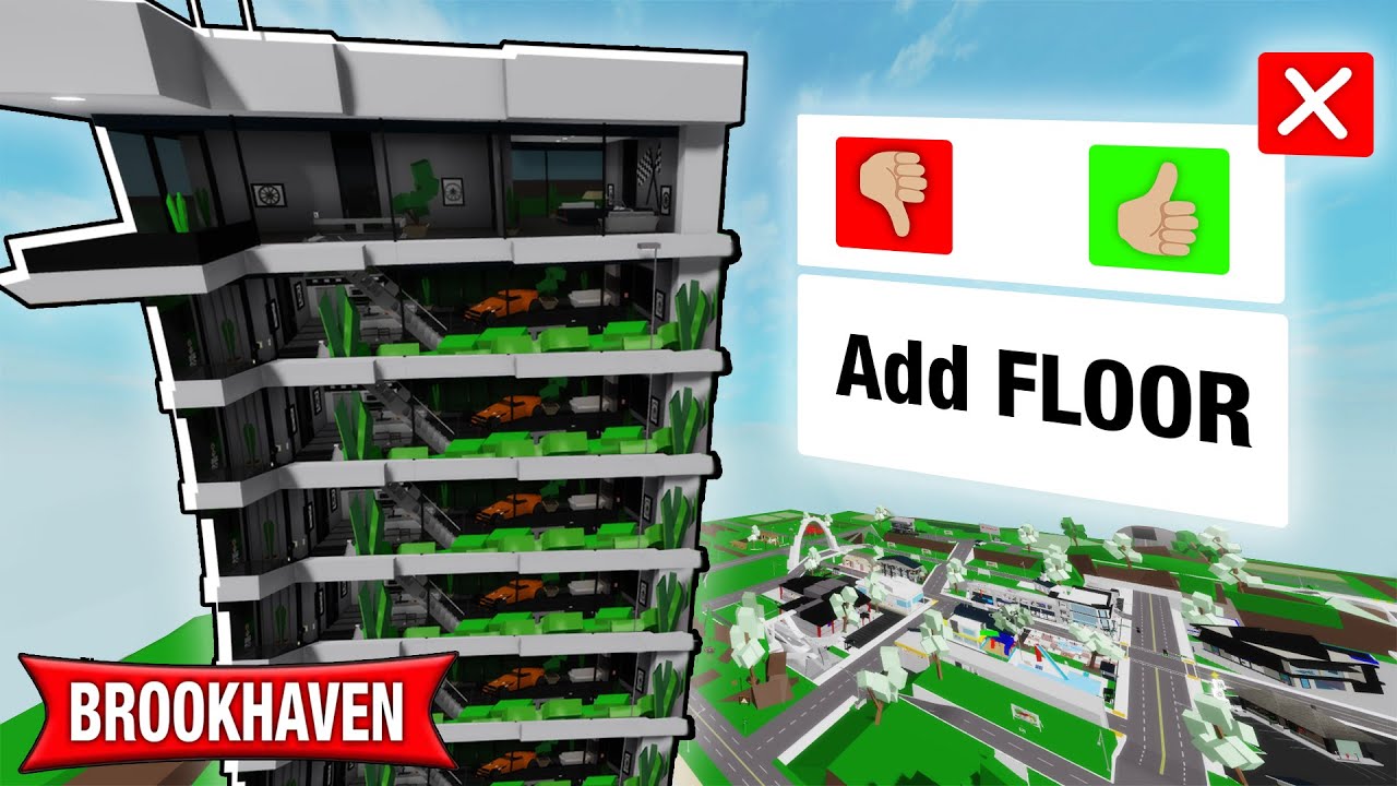 How To ADD EXTRA FLOORS To Your House in Brookhaven - YouTube