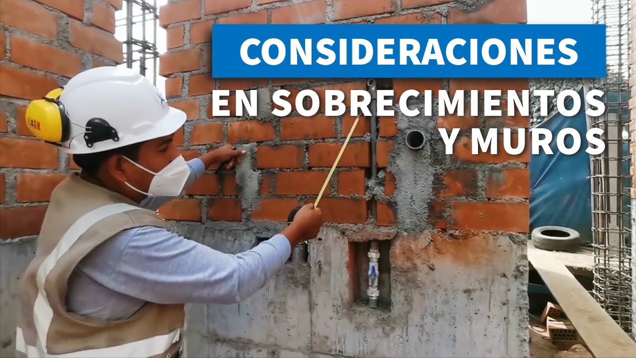 SOBRECIMIENTOS Y MUROS, CONSIDERACIONES. - YouTube
