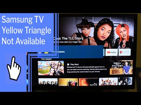 Samsung TV Yellow Triangle Not Available? Find solutions - YouTube