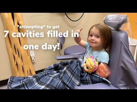 the sedative didn't work... (getting her cavities filled!)