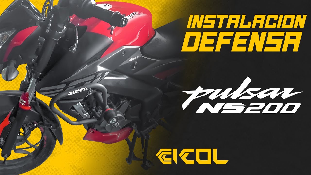 Instalacion Defensa Pulsar NS 200 Cicol - YouTube