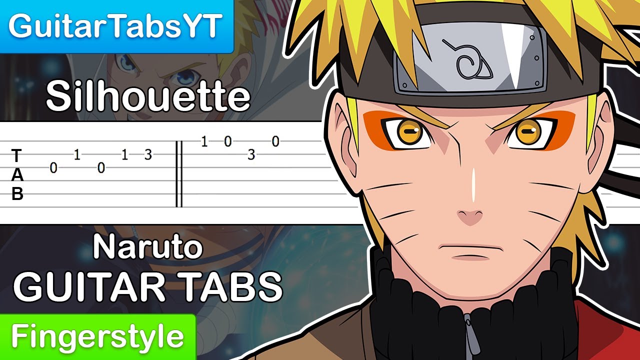 Naruto Shippuden - Silhouette (Opening) Guitar Tutorial | Guitar Lesson ...