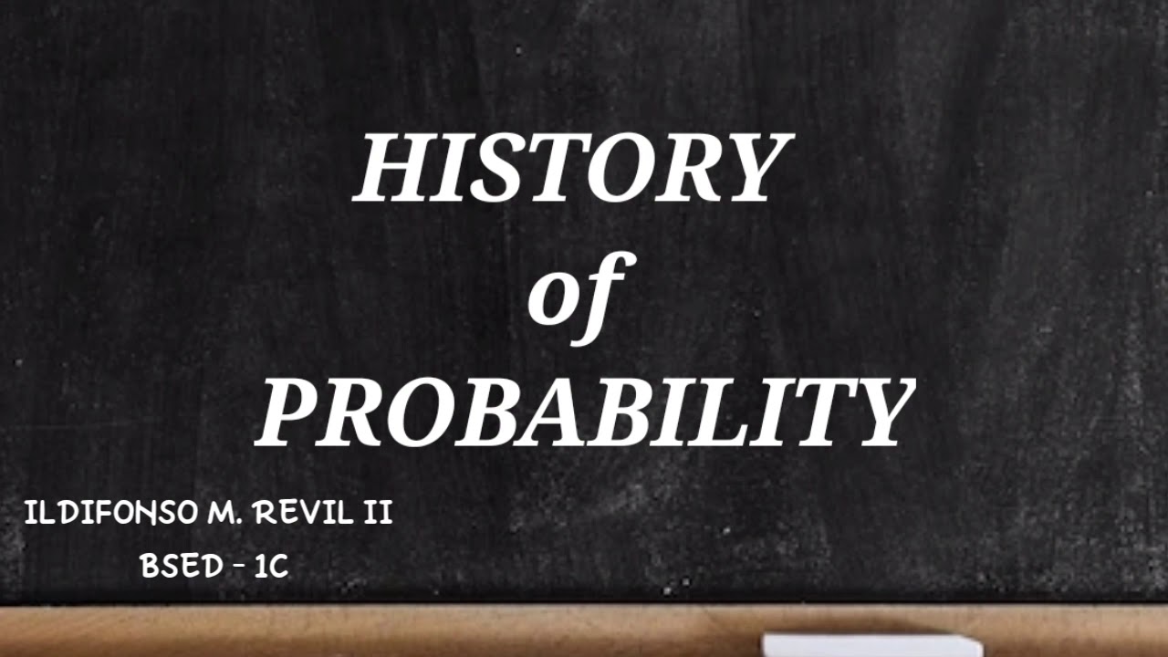 HISTORY OF PROBABILITY - YouTube