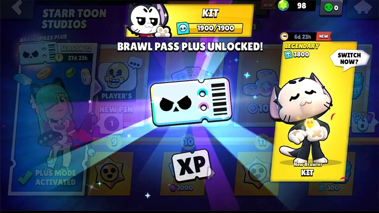 NEW BRAWL PASS PLUS SEASON FOR KIT🔥😱 BRAWL STARS NEW UPDATE🔥🎁 - YouTube