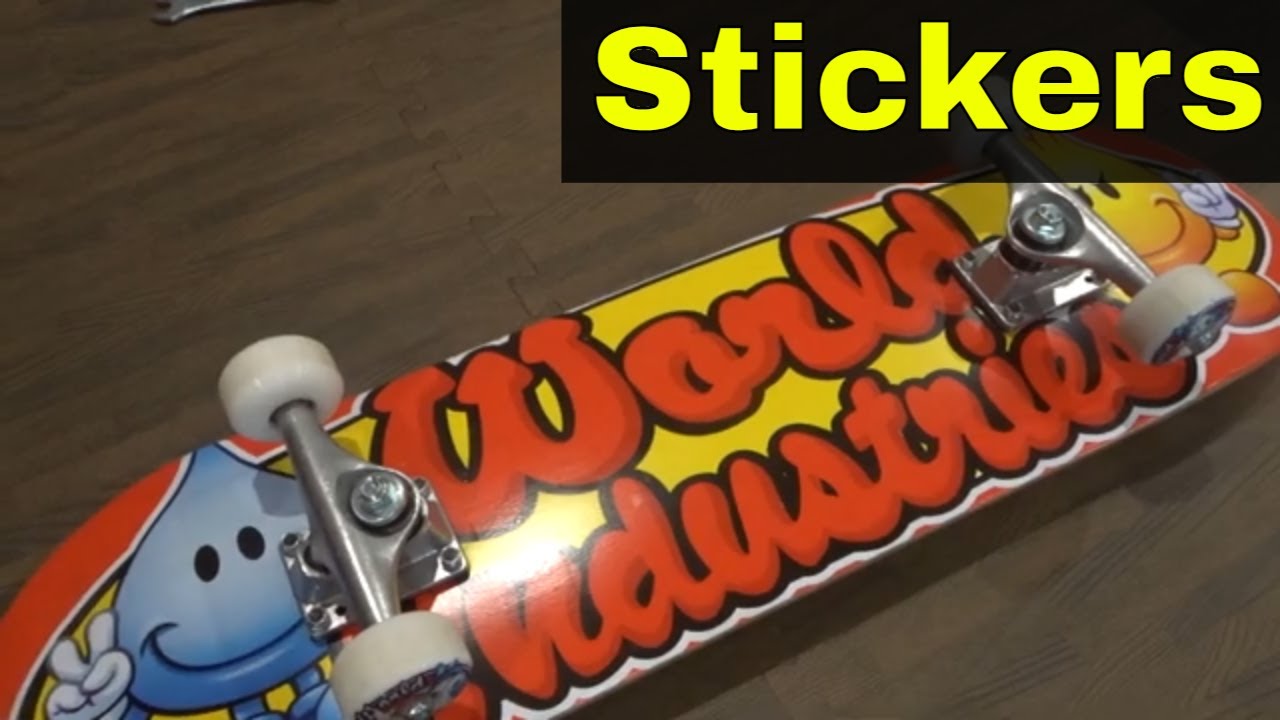 How To Put Stickers On A Skateboard-Easy Tutorial - YouTube