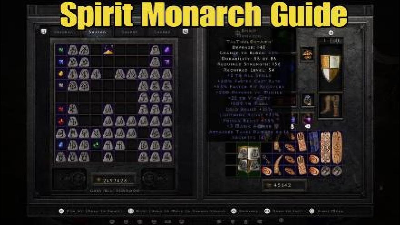 Diablo 2 Resurrected Spirit Monarch Guide How to Find, Sock, Build PS5 ...