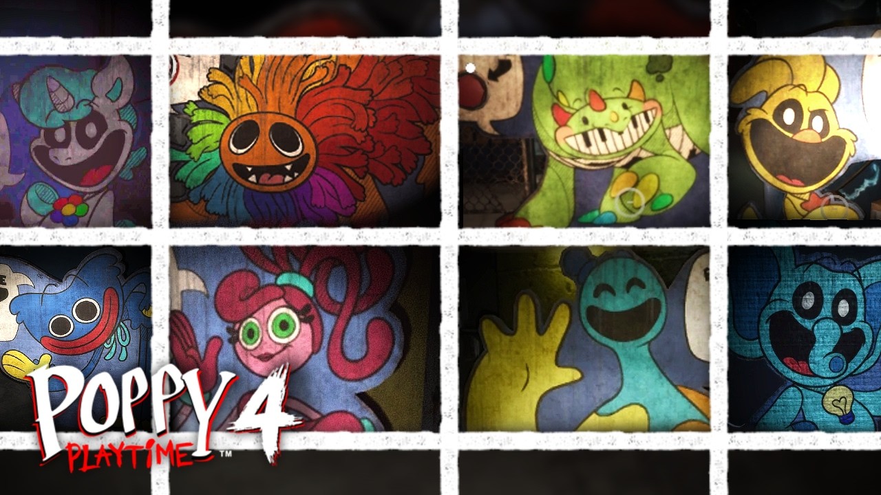 Poppy Playtime: Chapter 4 - All 9 Cardboard Cutouts + Locations - YouTube