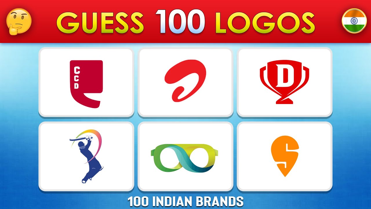 Guess the Logo in 3 Seconds | 100 Famous Indian Logos | Ultimate Logo ...
