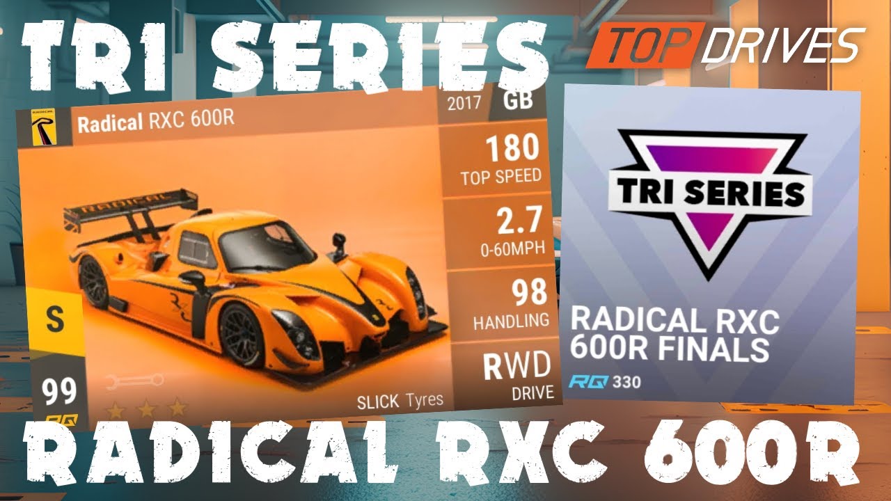Top Drives Tri Series for Radical RXC 600R legendary prize car - YouTube