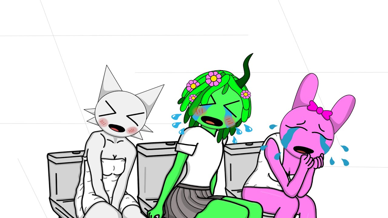 Sprunki Girls Poop Animation - YouTube