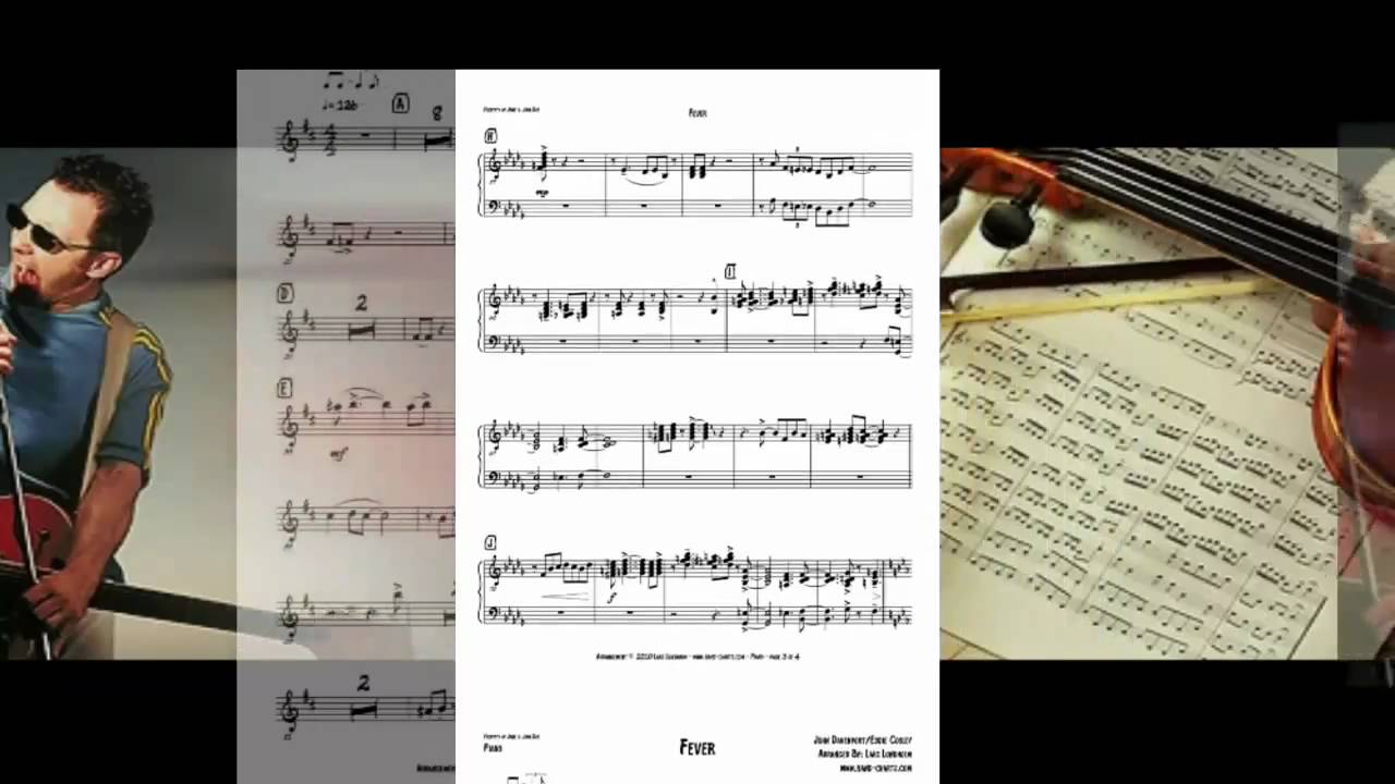 FEVER - WWW.BAND-CHARTS.COM - SHEET MUSIC ARRANGEMENTS AND BACKING ...