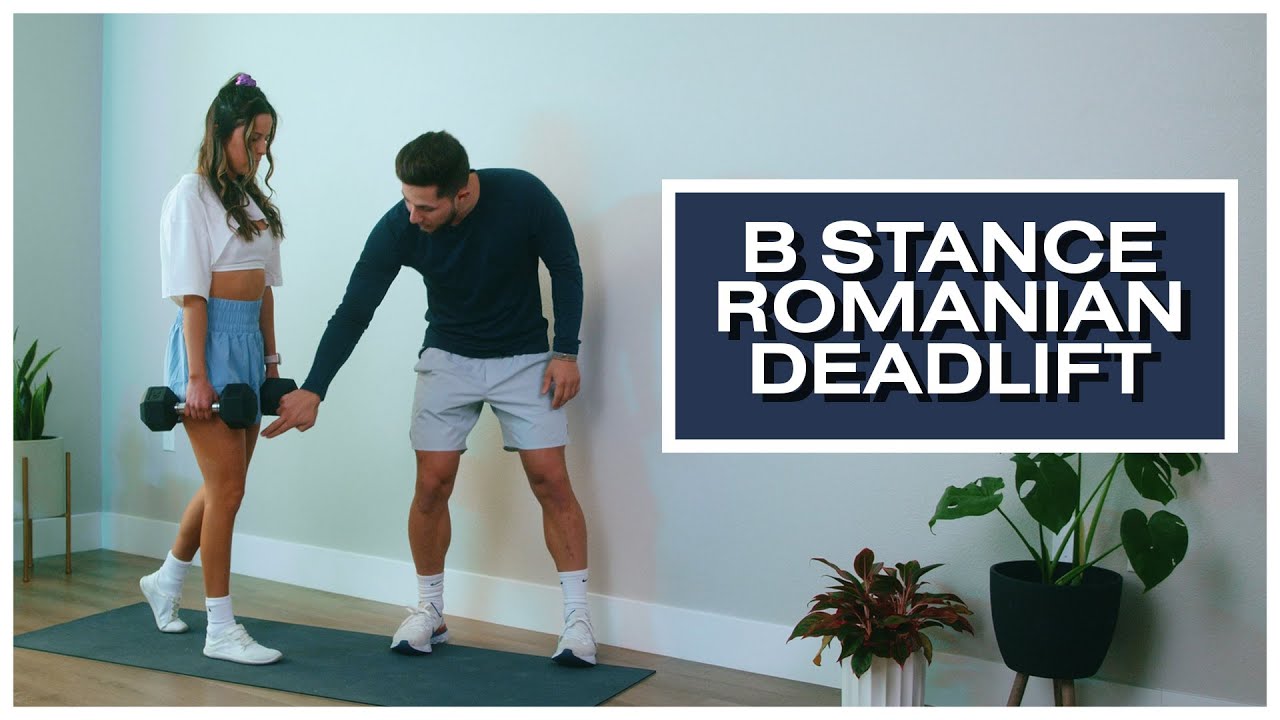 B-Stance Romanian Deadlift | Easy 1 Minute Tutorial - YouTube