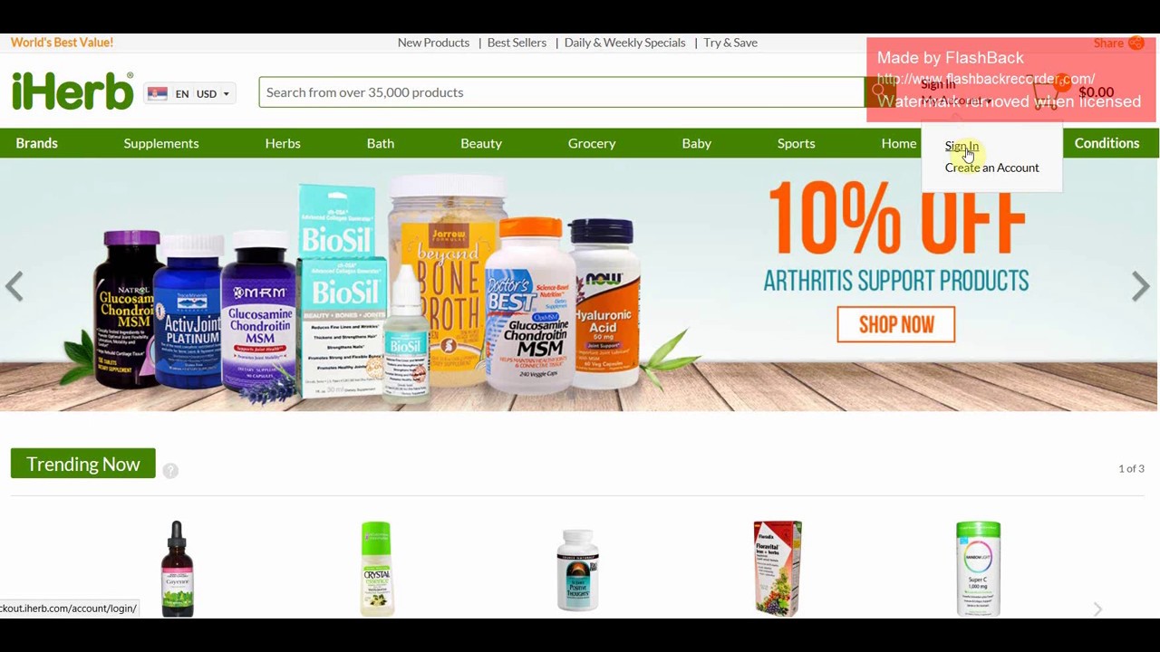 iHerb registration and ordering - YouTube