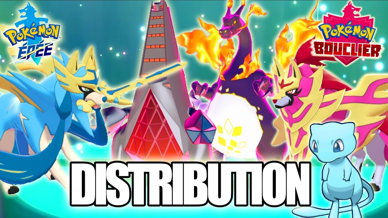 DISTRIBUTION POKEMON SHINY GIGAMAX + MEW LVL 100 SUR POKEMON ÉPÉE ET ...