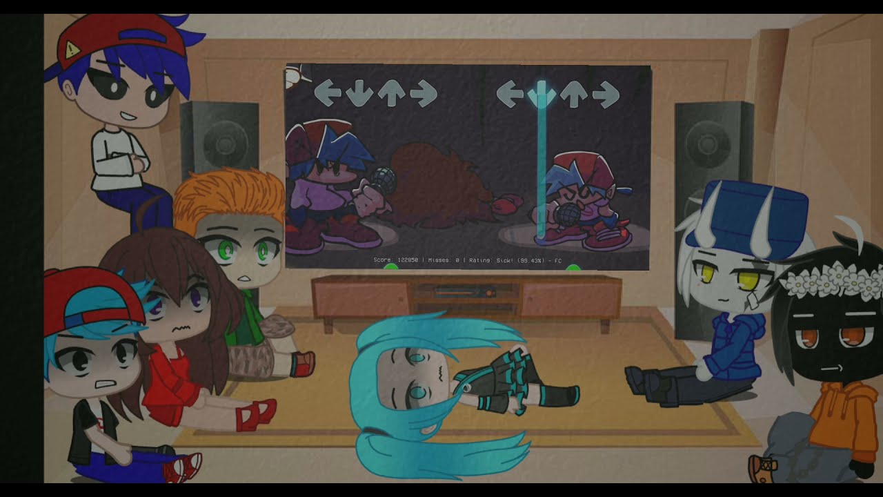 Friday Night Funkin' react to: Faker Bf vs Bf "Confronting yourself ...