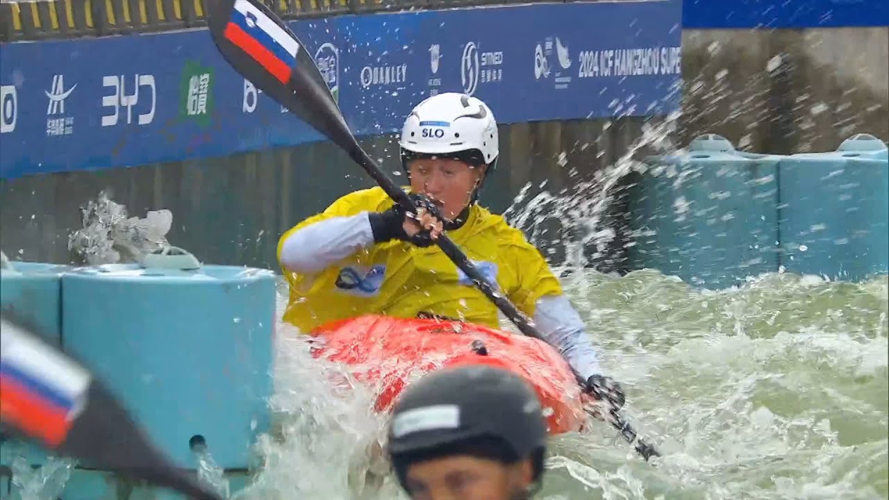 Women's Kayak Cross Small Final / 2024 ICF Hangzhou Super Cup China ...