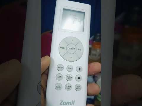 zamil AC remote control ful setting hot and cool - YouTube