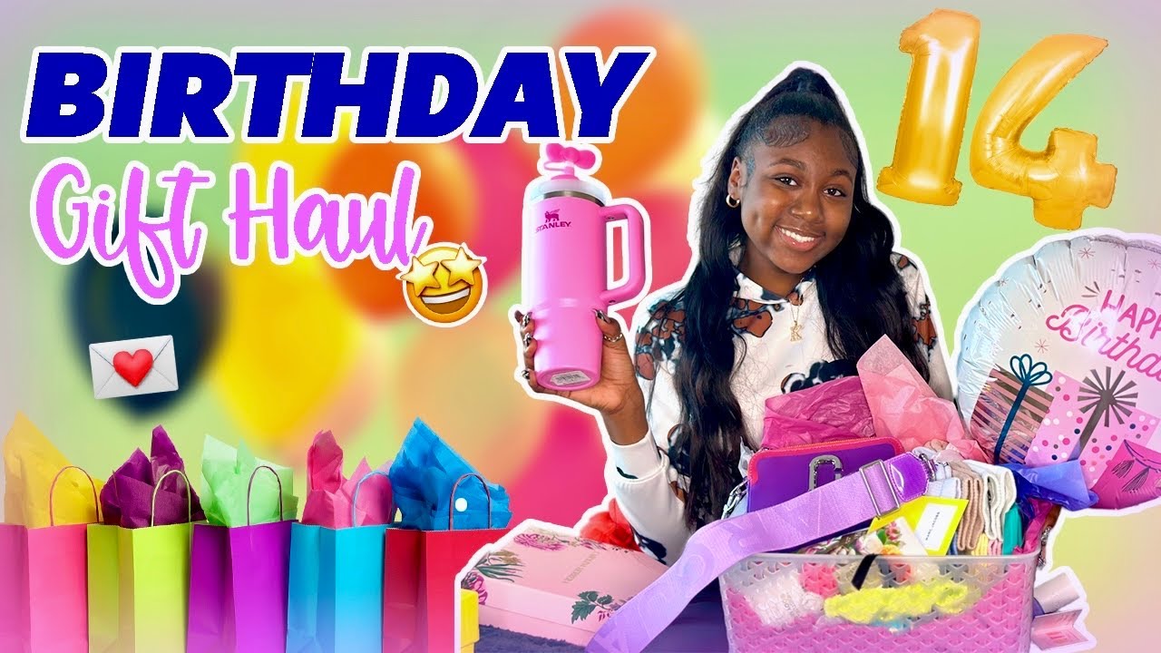 WHAT I GOT FOR MY 14TH BIRTHDAY GIFT HAUL - YouTube