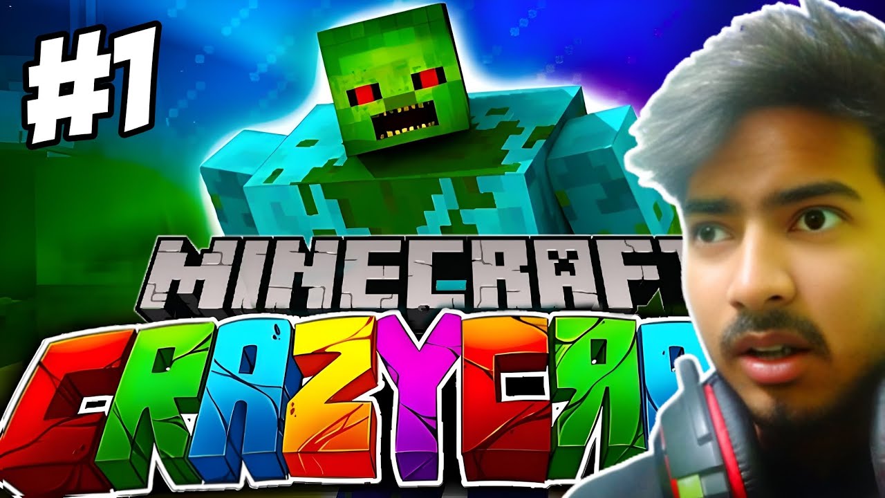 Minecraft Crazy Craft in hindi 🤯 Part -1 #minecraft #4x4gaming - YouTube