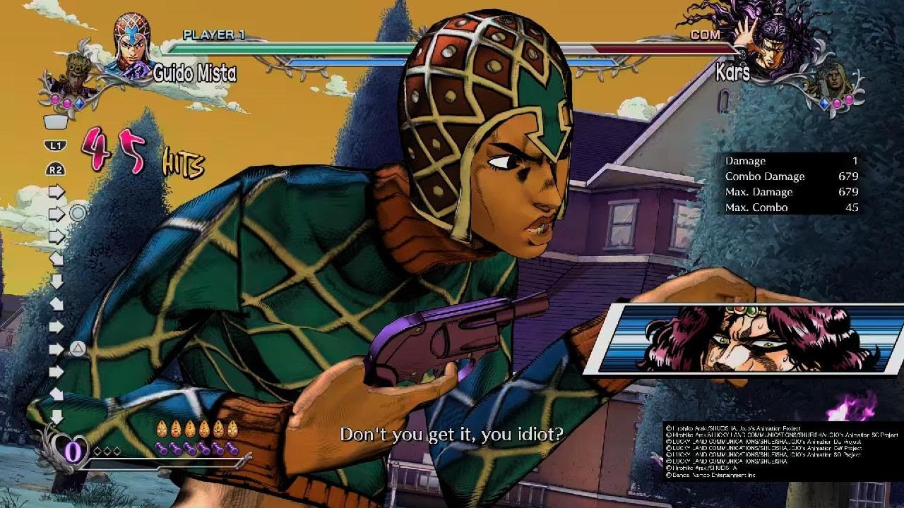 JoJo's Bizarre Adventure ASBR New Mista Combos. - YouTube