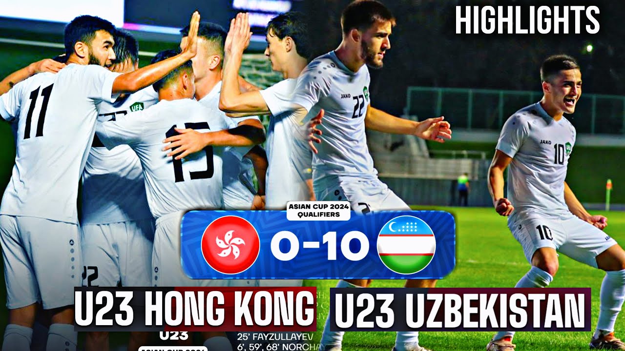 UZBEKISTAN U23 HONG KONG U23 FULL MATCH HIGHLIGHTS UZBEKISTON RAQIBINI YANCHIB TASHLADI - YouTube